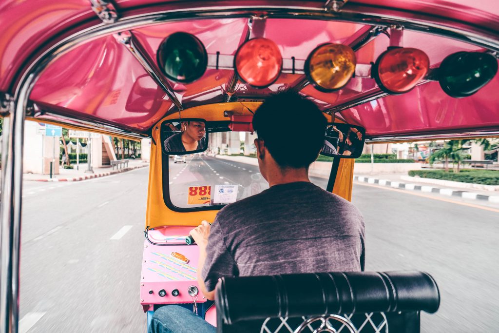 Pink Tuk Tuks Deliver Food - and Conversation - During Pandemic